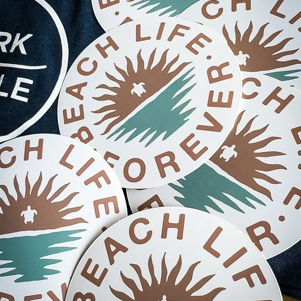 Beach Life Stickers – Dark Turtle Clothing